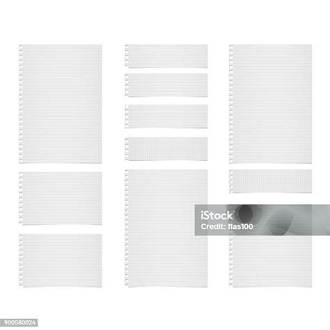 화이트 줄 노트 노트북 종이 스트립 시트 텍스트 또는 흰색 배경에 걸린 메시지에 대 한 제곱 0명에 대한 스톡 벡터 아트 및 기타 이미지 Istock