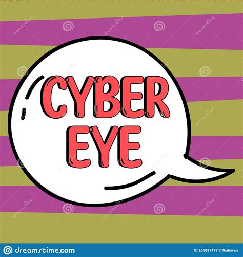 Conceptual Display Cyber Eye Business Concept Tool Engages In Building Smart Technologies In