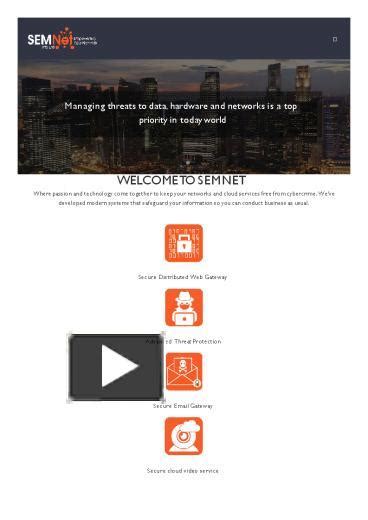 Ppt Cyber Security Threats Secure Distributed Web Gateway Semnet