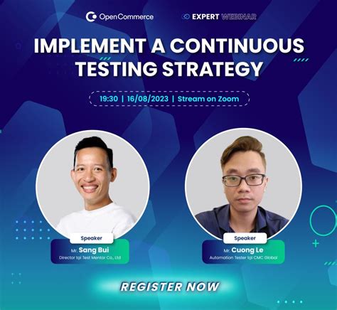 Opencommerce Group On Linkedin Continuoustesting Webinar Qualityassurance