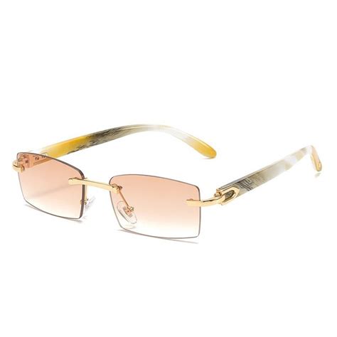 China Customized 2000s Rimless Sunglasses Suppliers Manufacturers