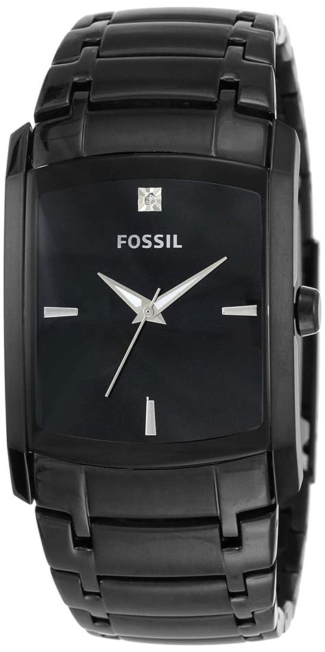 Fossil Diamond Analog Black Dial Men S Watch FS Amazon In Fashion