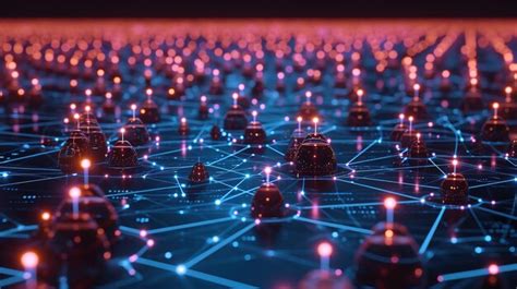 Premium Photo Concept Of Network Internet Communication Technology Particle Abstract