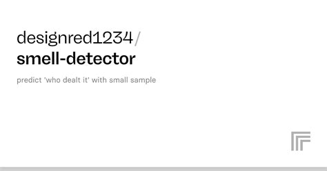 Designred1234smell Detector Run With An Api On Replicate