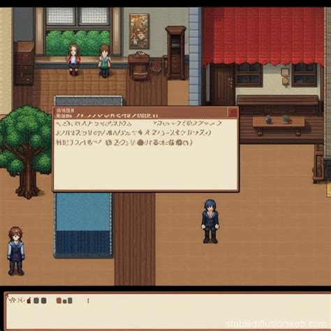 Creating A 8 Bit Sitting Character In RPG Maker MV Stable Diffusion Online