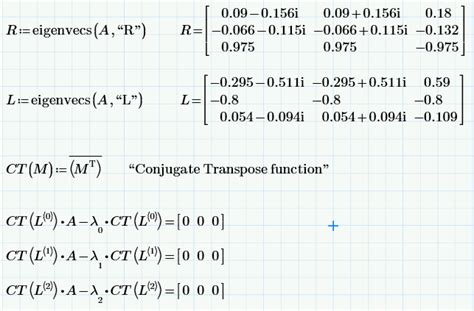 Solved Orthogonal Left Right Eigenvectors Ptc Community