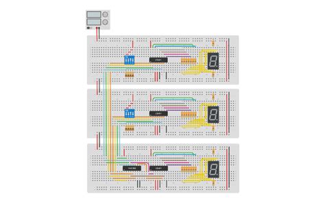 Circuit Design Sumador Completo De 4 Bits Tinkercad