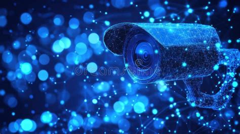 Abstract Security Camera Digital Network Bokeh Background Stock Abstract Security Camera Digital Network Bokeh Background Stock