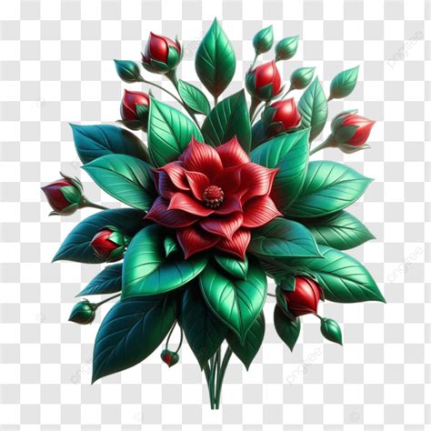 무성한 녹색 잎과 작은 열매가 있는 생기 넘치는 붉은 장미가 아름답고 매혹적인 이미지를 만들어냅니다 무성한 녹색 잎과 작은 붉은 열매가 아름답고 매혹적인 이미지를