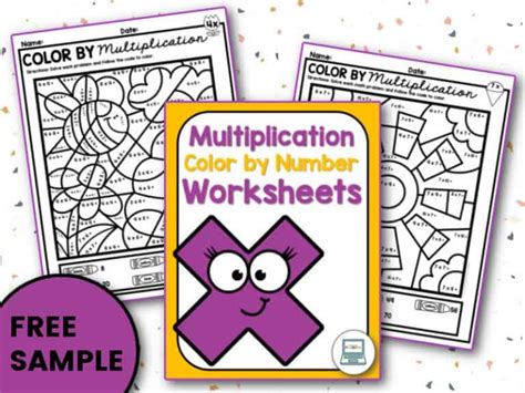 Multiplication Color By Number Printable Parents