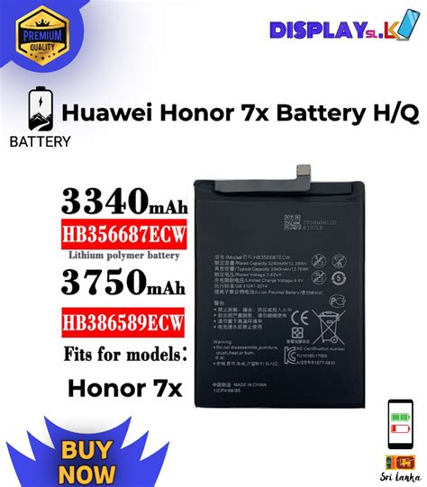 Huawei Honor X Battery H Q Displaysl Lk