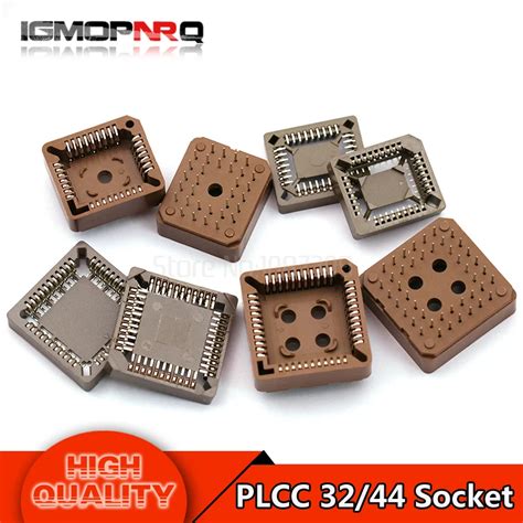 10pcs Plcc Ic Socket Plcc32 Plcc44 Smd Dip Plcc Socket Adapter In Integrated Circuits From
