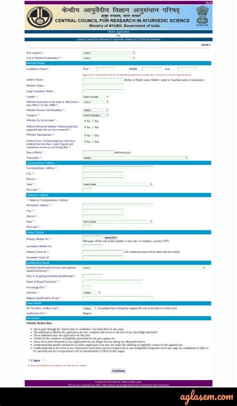 Ccras Application Form 2019 2020 For Ldc Udc Process Over Aglasem
