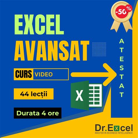 Curs Excel Avansat Înregistrat Video în Limba Română Drexcel Ro