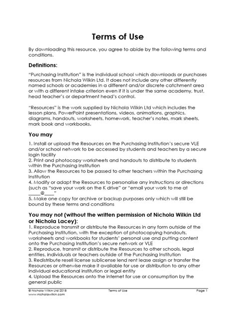 Terms Of Use Pdf Copyright Computing