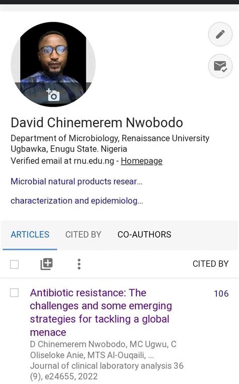 David Nwobodo Phd On Linkedin Wiley Antibioticresistance Globalhealth Antibiotic