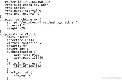 Keepalived Nginx实现高可用 Keepalived Nginx Csdn博客