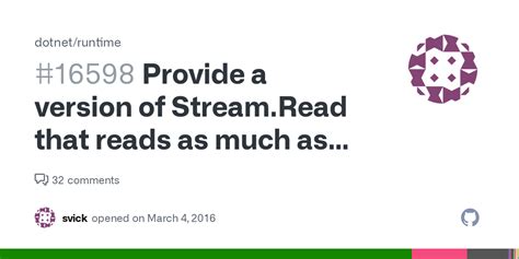 Provide A Version Of Stream Read That Reads As Much As Possible Issue