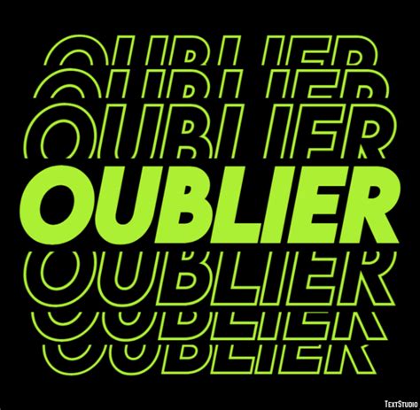 Oublier Text Effect And Logo Design Word