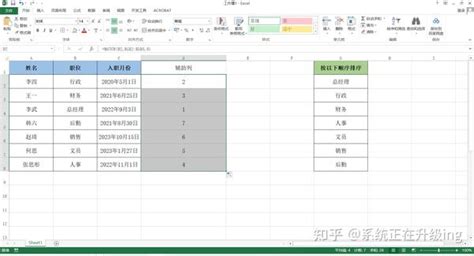 Excel表格如何按照指定顺序排序 知乎