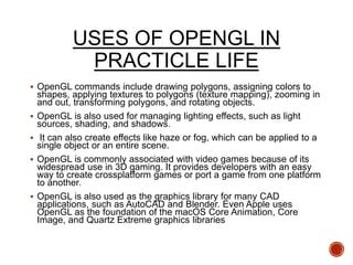 GRAPHICS AND OPENGL Pptx