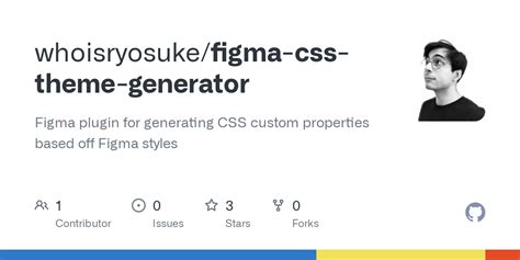 Github Whoisryosukefigma Css Theme Generator Figma Plugin For