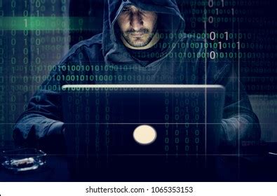Hacker Anonymous Mask Searching Password Binary Stock Photo Edit Now