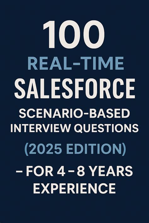 100 Real Time Salesforce Scenario Based Interview Questions 2025 Edition For 4 8 Years
