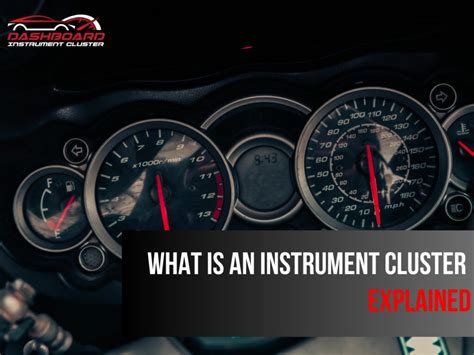 What Is An Instrument Cluster Common Issues And Repair Tips