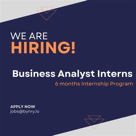 Businessanalyst Internship Careeropportunity Jobopening Hiringnow