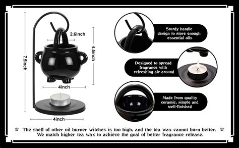 2 Pcs Hanging Pagan Cauldron Oil Burner Cauldron Wax