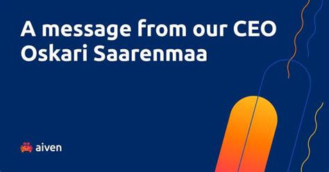 Anniina Sulku On Linkedin A Message From Our Ceo Oskari Saarenmaa