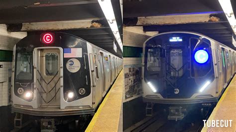 R160a 1 And R211t C Train At West 4th Street Washington Square Youtube