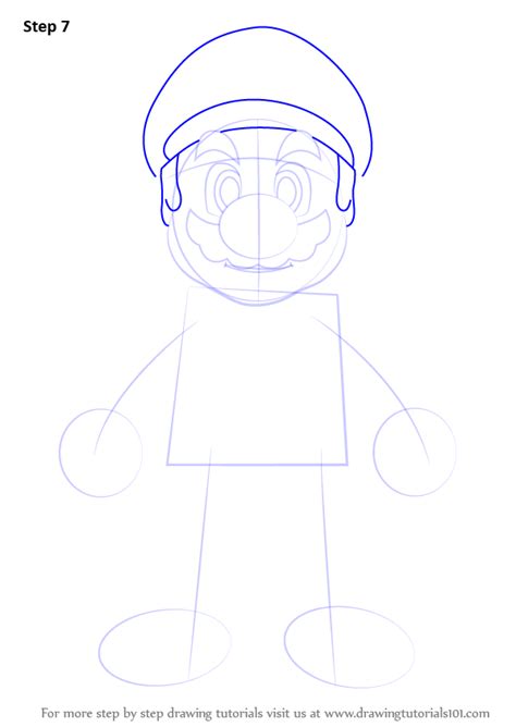 Learn How To Draw Mario From Super Mario Super Mario Step By Step Drawing Tutorials