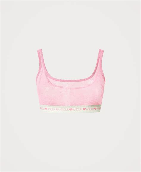 Lace Cami Bra Woman Pink Twinset Milano
