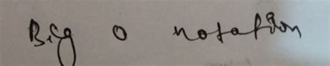 Big O Notation Filo