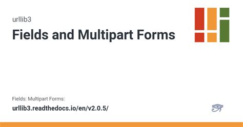 Fields And Multipart Forms Urllib3 205 Documentation