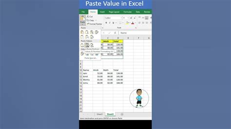 paste value in excel excel msexcel exceltips exceltutorial shorts youtubeshorts developer