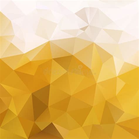 Vector Irregular Polygon Square Background Triangle Low Poly Pattern Color Camel Ochre