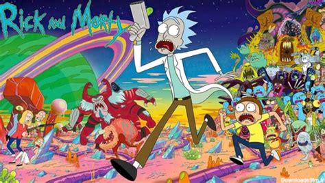 دانلود عکس پس زمینه کامپیوتر ریک و مورتی