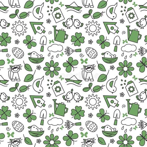 Seamless Texture Spring Stock Vector Illustration Of Gift