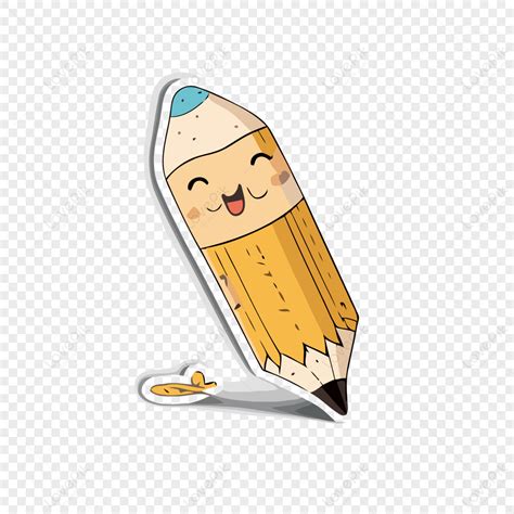 귀여운 연필 스티커 일러스트 클립 아트 벡터상표 Png 일러스트 무료 다운로드 Lovepik