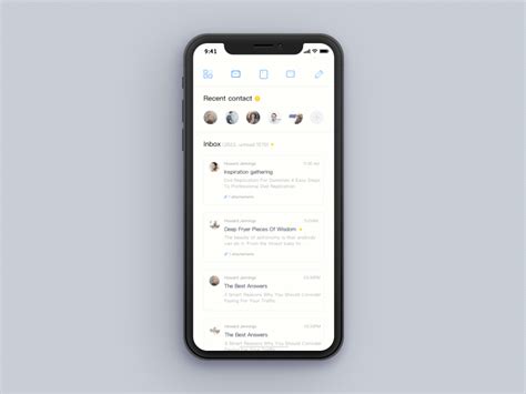 Hi This Is My Preview Of An Animation Experiment For My Mobile Inbox
