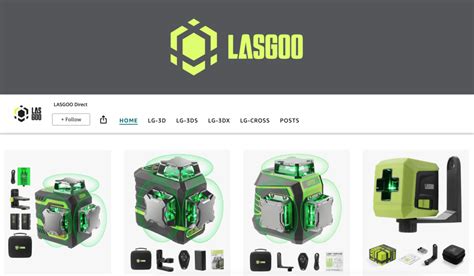 Lasgoo לייזר ברמה 3x360° פילוס עצמי למקצוענים ולאנשי עשה זאת בעצמך