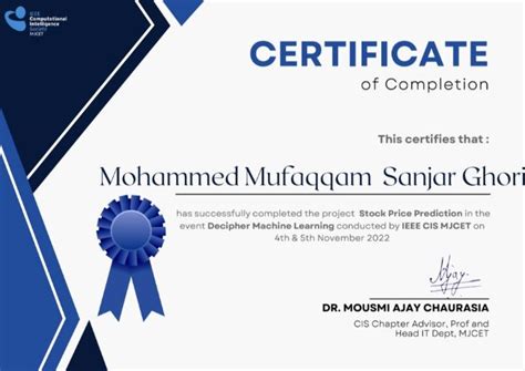 Mohammed Mufaqqam Sanjar Ghori On Linkedin Machinelearning Project Ieee Mjcet