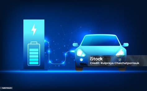 전기차 충전소에서 차량 배터리를 충전하는 전기차 기술 이것은 청정 에너지로 구동되는 전기 자동차 기술을 말합니다 지구 온난화