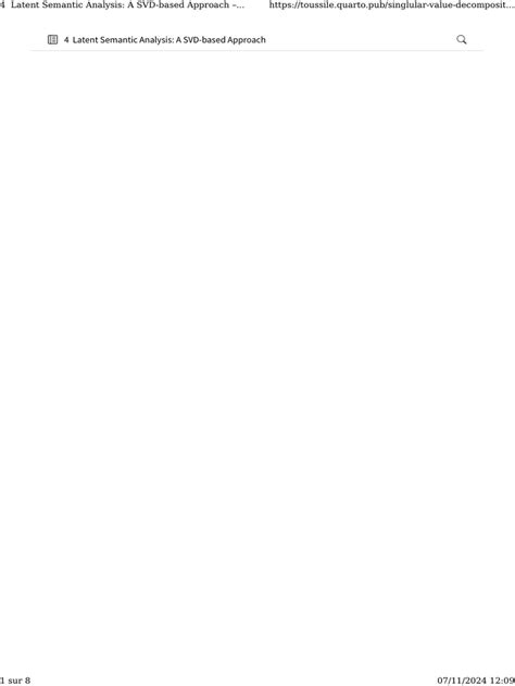 4 Latent Semantic Analysis A Svd Based Approach Singlular Value