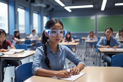 Premium Ai Image Futuristic Classroom Assessment Methods Beyond Traditional Testing