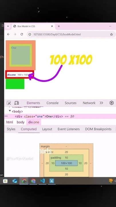 Css Box Model 📦 Explained Simply Yourtechassist Css Tamil Shorts Youtube