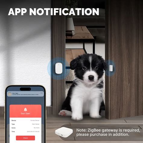 Moeshouse Tuya Zigbee Smart Window Door Gate Sensor